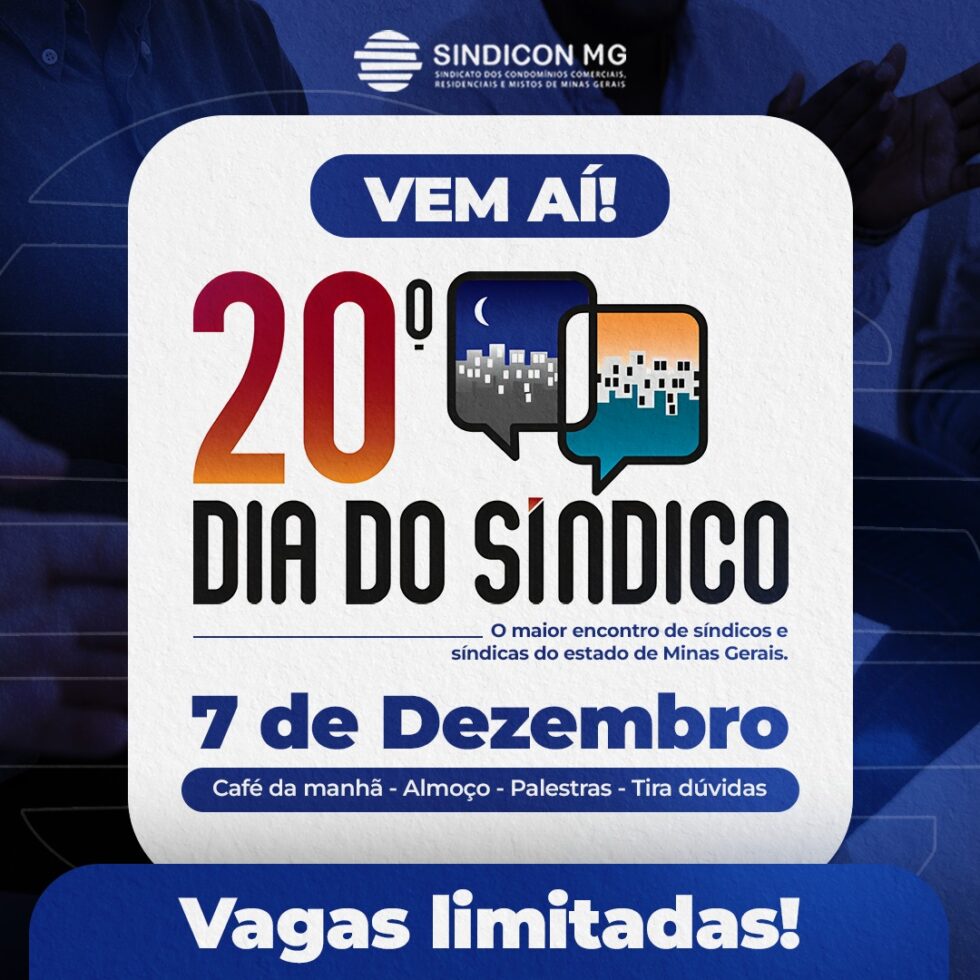 Dia do Síndico chega aos 20 anos com evento em dezembro – Sindicon MG